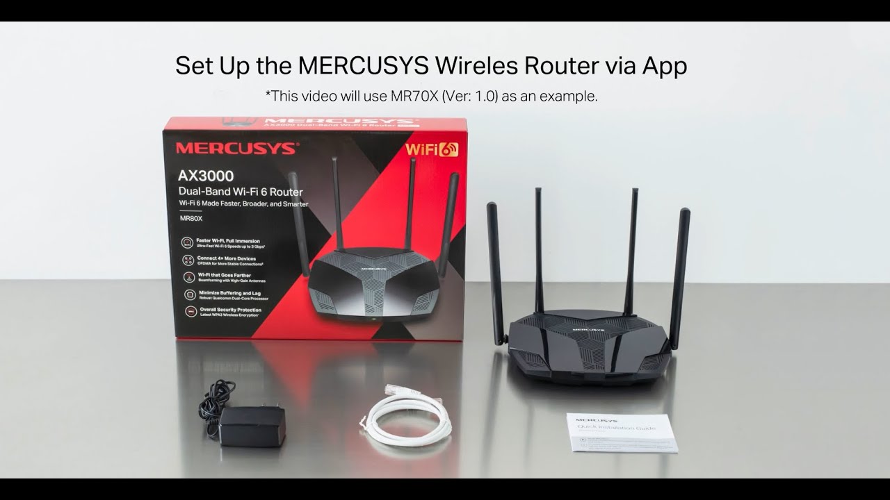 Set Up the MERCUSYS Wi-Fi Router via App - YouTube