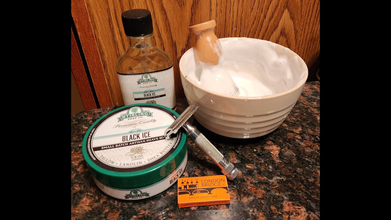 SOTD: Stirling Black Ice / Merkur 34C Razor / London Bridge Blades ...