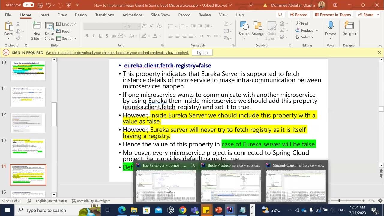 Lec32-How To Implement Feign Client In Spring Boot Microservices - YouTube