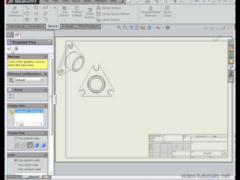 SolidWorks 2014 Tutorials - Section View of a Surface