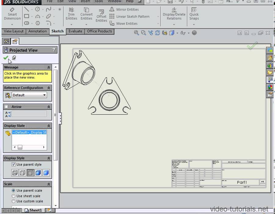 SolidWorks 2014 Tutorials - Section View of a Surface - YouTube