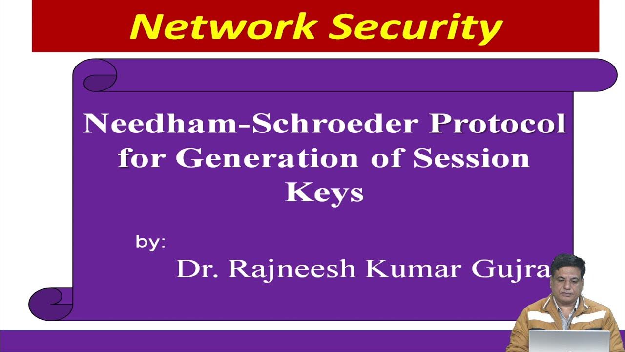 Needham Schroeder Protocol for generation of Session Keys - YouTube