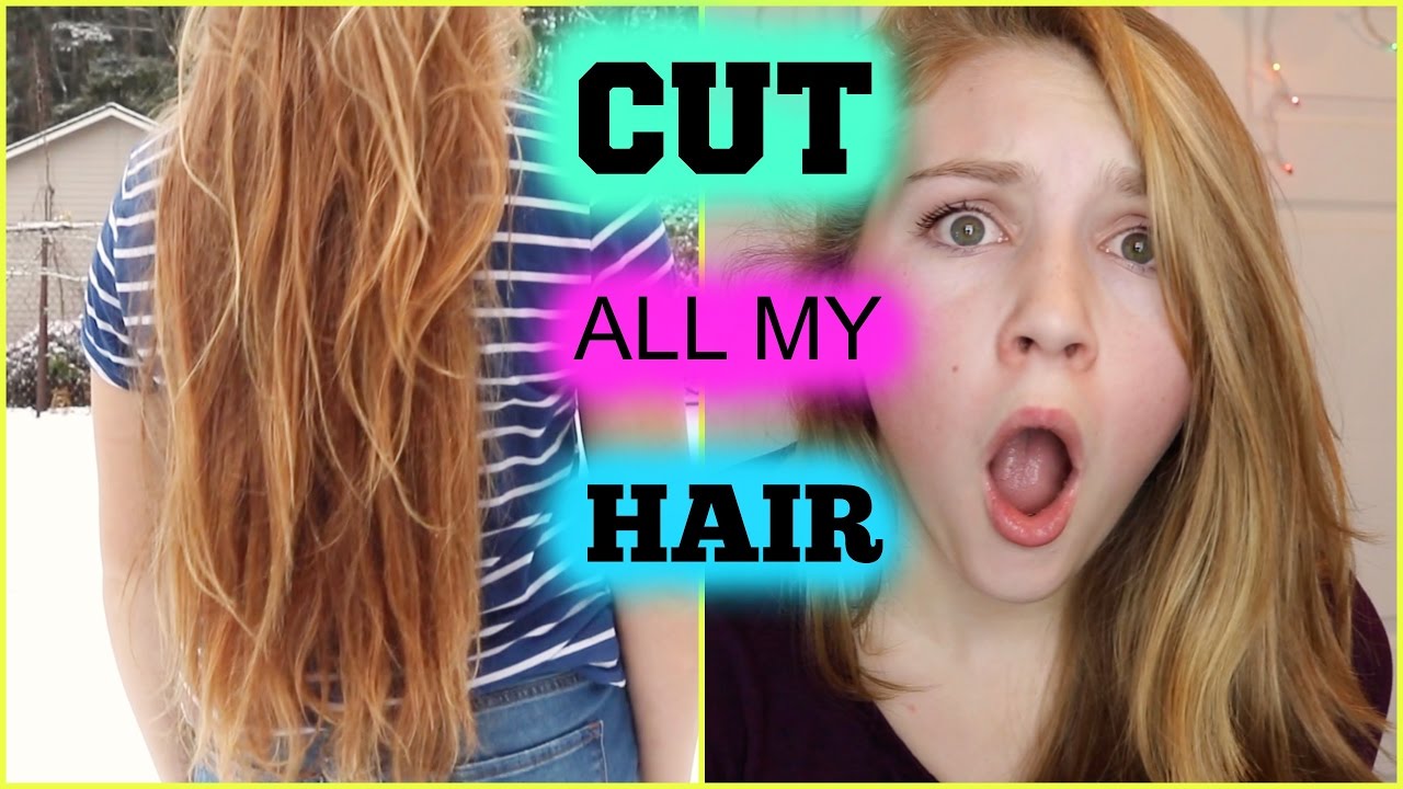 Cutting 13 Inches Off My Hair Youtube