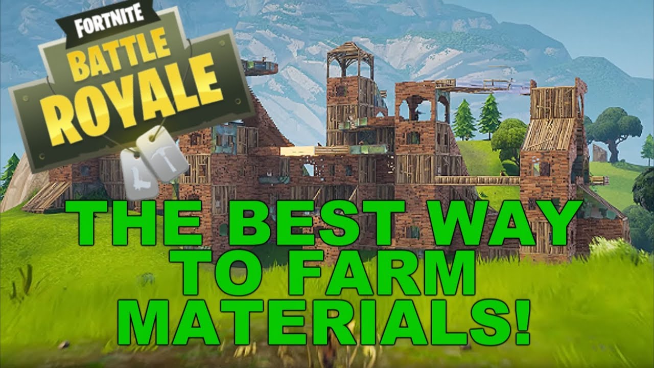 THE EASIEST/BEST WAY TO FARM MATERIALS IN FORTNITE BATTLE ROYALE! - YouTube