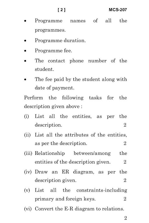 MCS-207 DECEMBER-2021 QUESTION PAPER IGNOU - YouTube