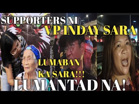 VP INDAY SARA SUPPORTERS NAGPAHAYAG NG KANILANG SALOOBIN!BBM MAKINIG KA! - YouTube