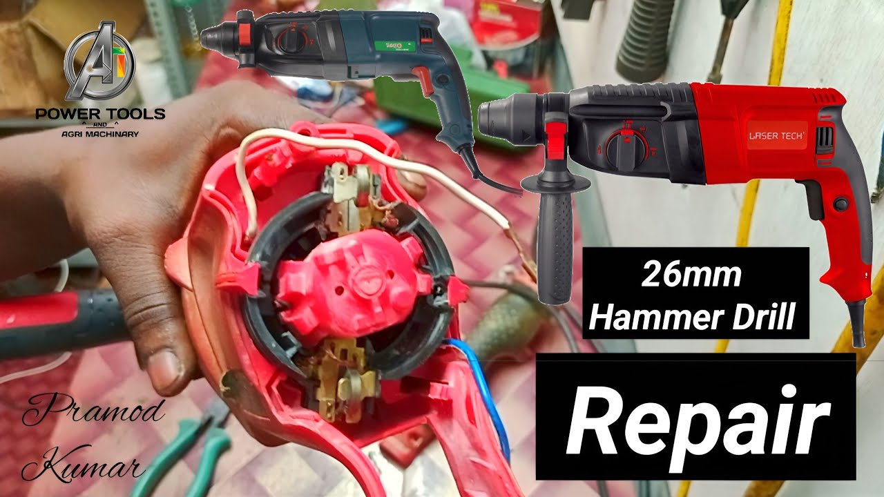 How To Repair 26mm Hammer Drill Machine 🧰 - YouTube