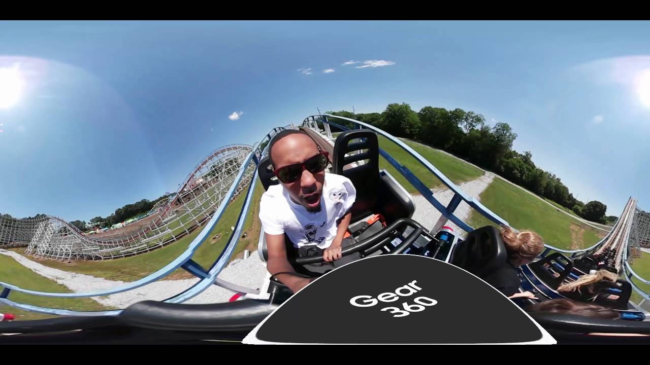 Riding The Great American Scream Machine in 360 Video!!! Six Flags over ...