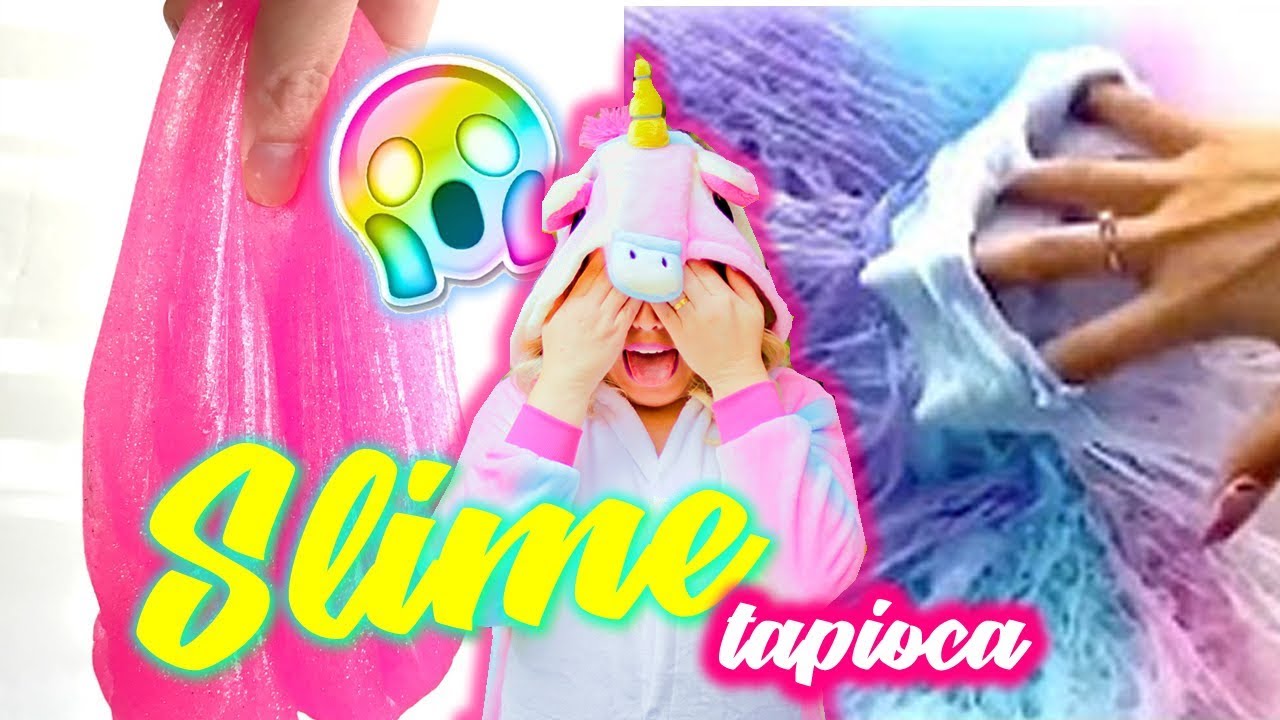 Testando receita de Slime de Tapioca sem cola - YouTube