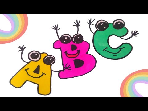 Renkli, Harf Çizme ve Boyama😄🔠 Color, Letter Drawing and Painting 😍 🥰🔠