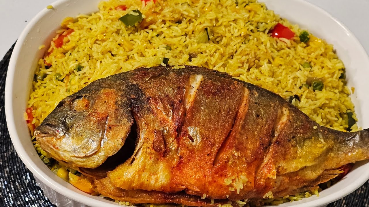 Fried Rice and Fried Tilapia Fish Recipe.Very Delicious !!!!! - YouTube