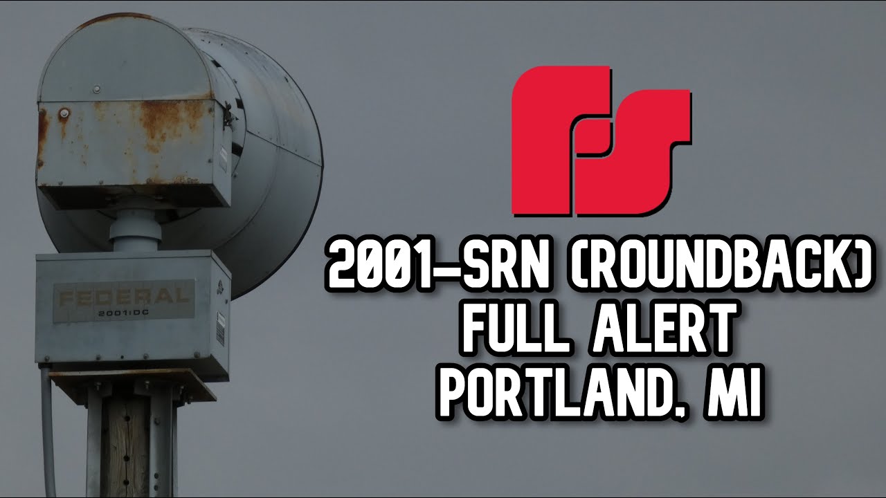 Federal Signal 2001-SRN (DC Roundback) | Portland, MI | Full Alert | 9 ...