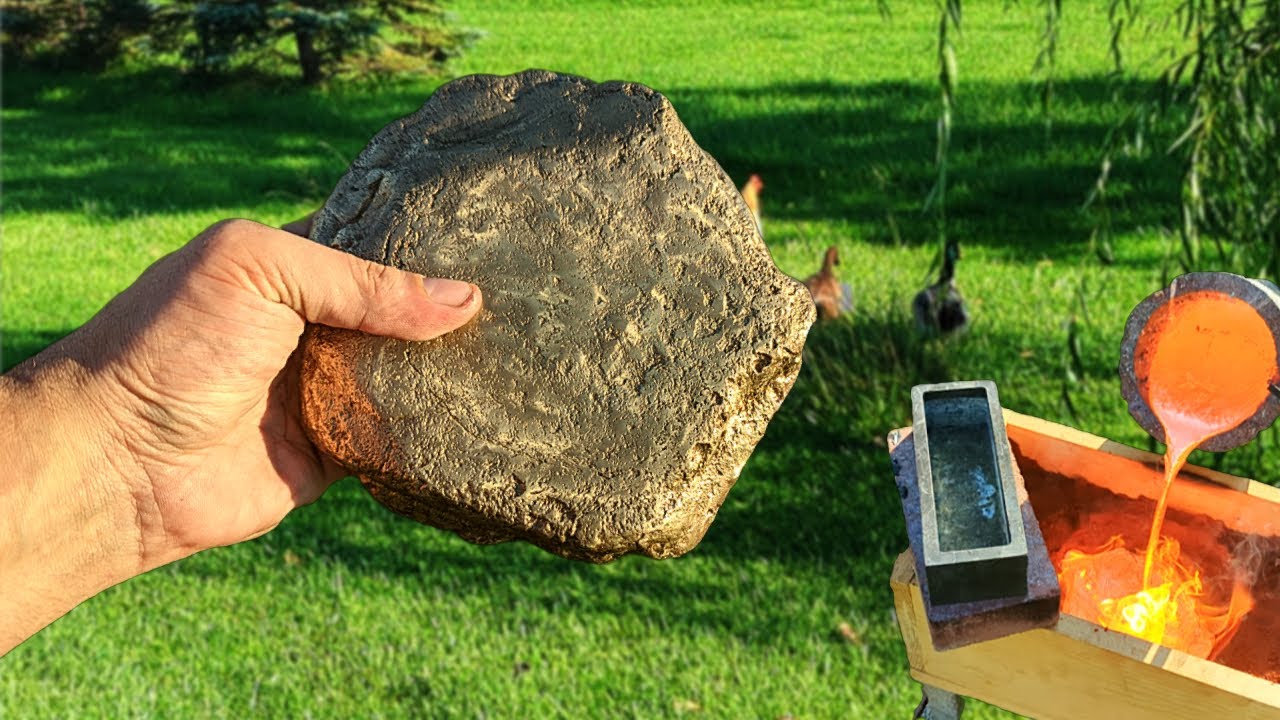 Casting A Huge Bronze Rock - YouTube