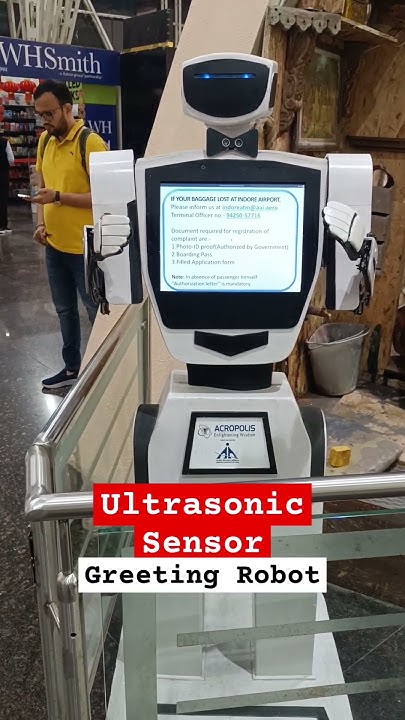 Greeting Robot with Ultrasonic Sensor | Science Projects #topgrade # ...