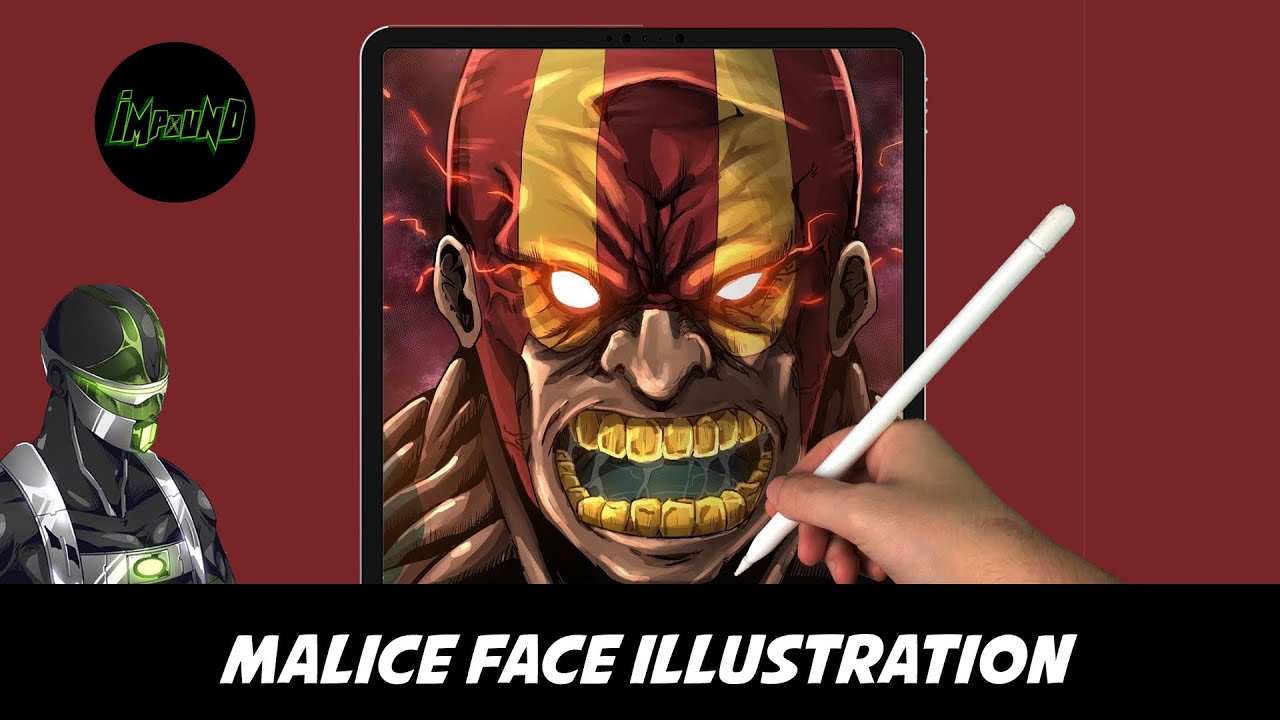 Impound Comics - Malice Illustration tutorial - YouTube