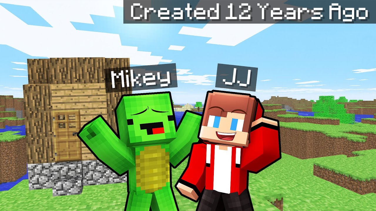 Mikey and JJ Found OLD SECRET World From 12 Years Ago in Minecraft ...