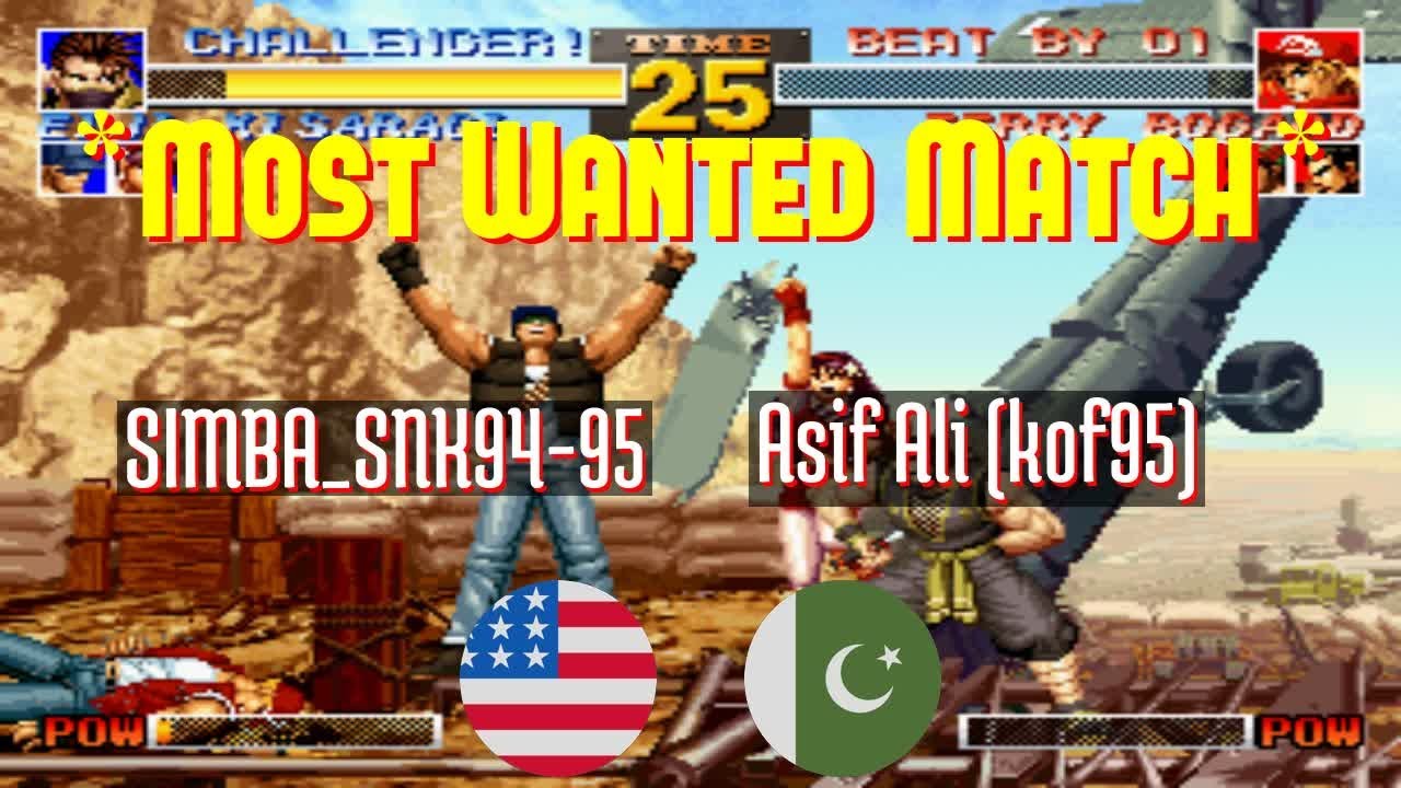 @kof95: SIMBA_SNK94-95 (US) vs Asif Ali (kof95) (PK) [King of Fighters ...