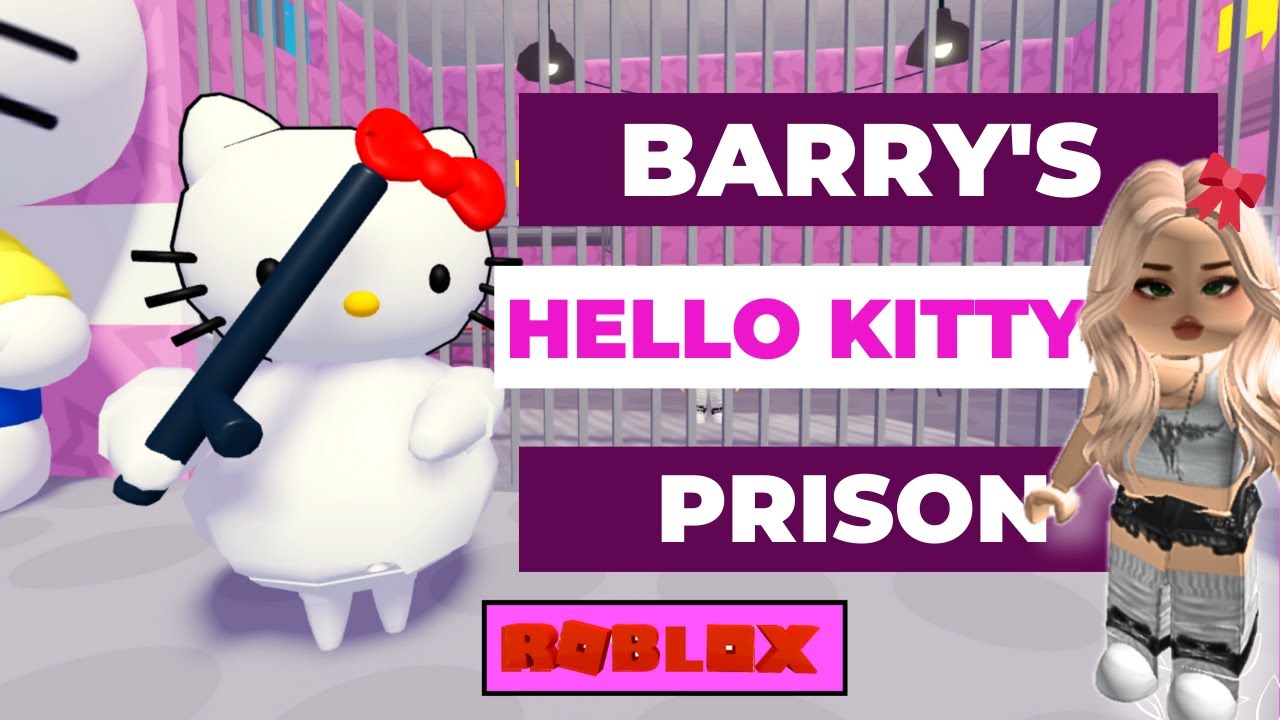🎀 HELLO KITTY BARRY'S PRISON RUN! (Obby) Part 1 | Roblox Adventure ...