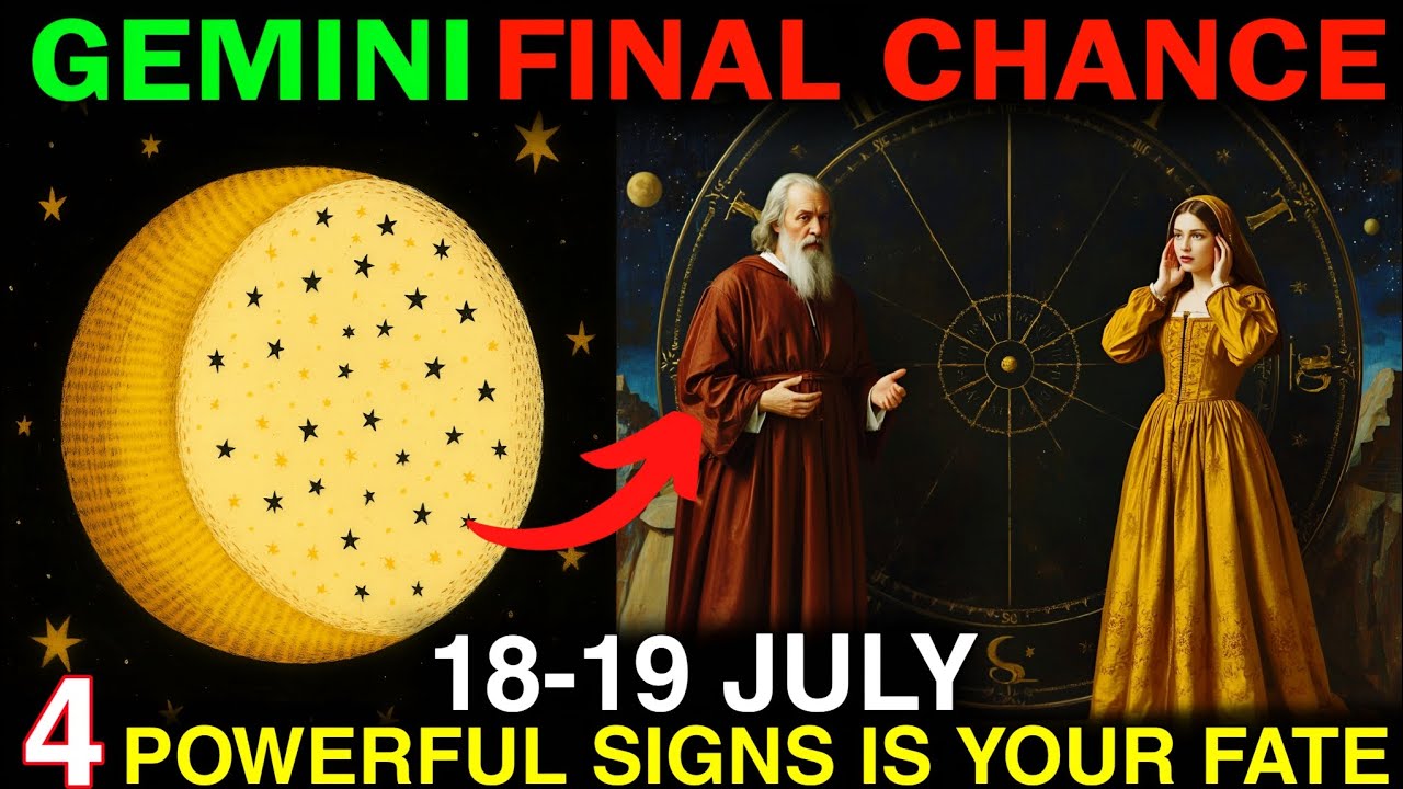Gemini July 18-19: FINAL CHANCE ⚠️ 4 Powerful Signs Your Fate Is About ...