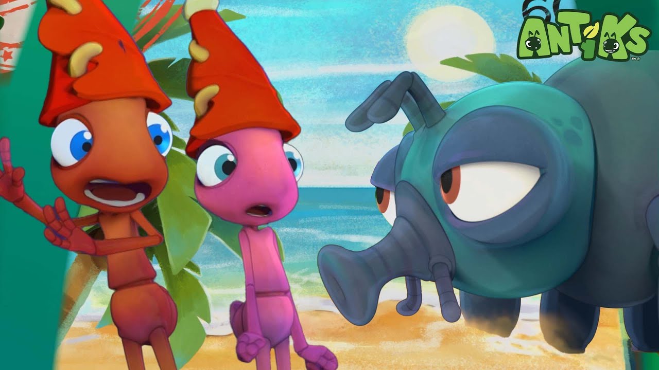 Beach Bums | ANTIKS | Funny Insects and Ants | Kids Cartoon - YouTube