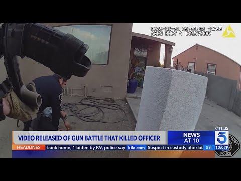 Video released of Baldwin Park gunfight that killed officer