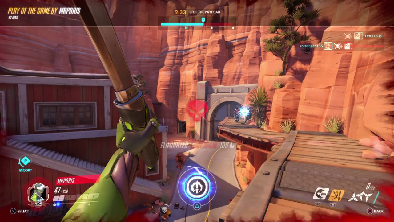 Overwatch Genji Deflect Play of the Game - YouTube