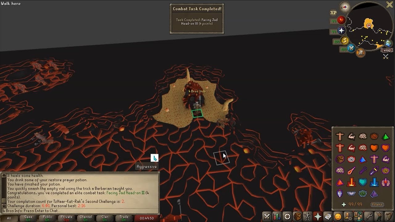 Facing Jad Head-on III - Elite Combat Achievements OSRS - YouTube