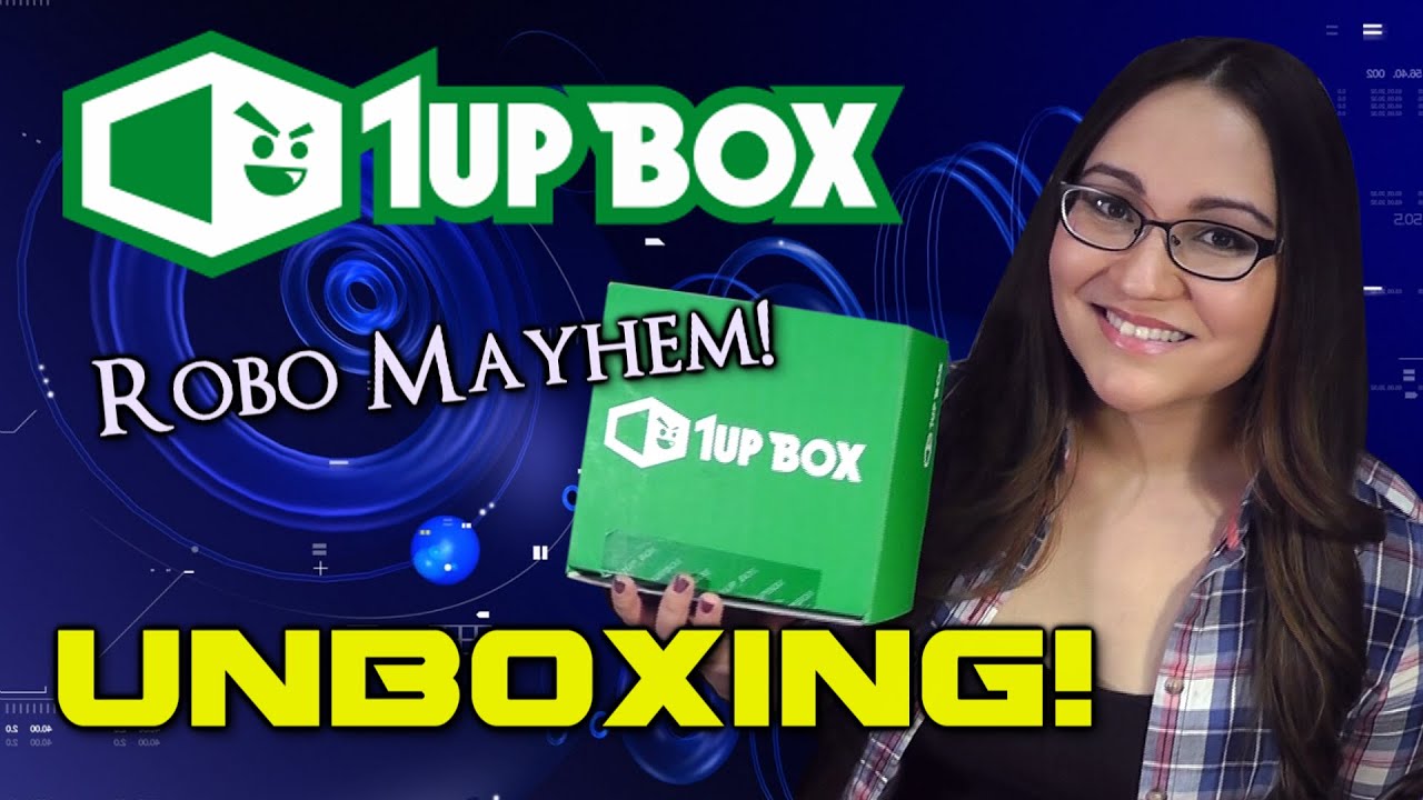 1UP BOX Unboxing: "Robo Mayhem" - January 2015 | StrangeLuv - YouTube
