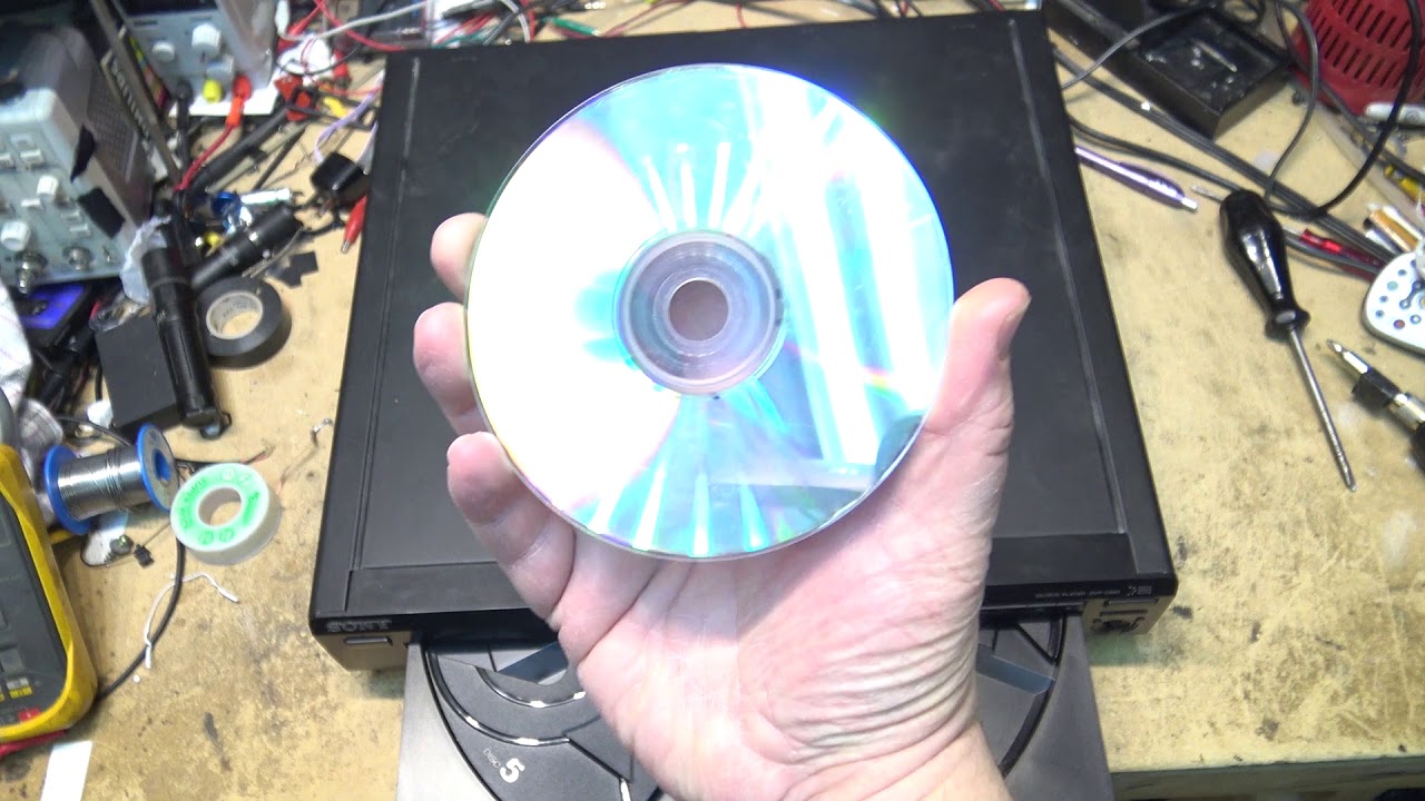 Sony DVP C660 Disk tray is jammed - YouTube