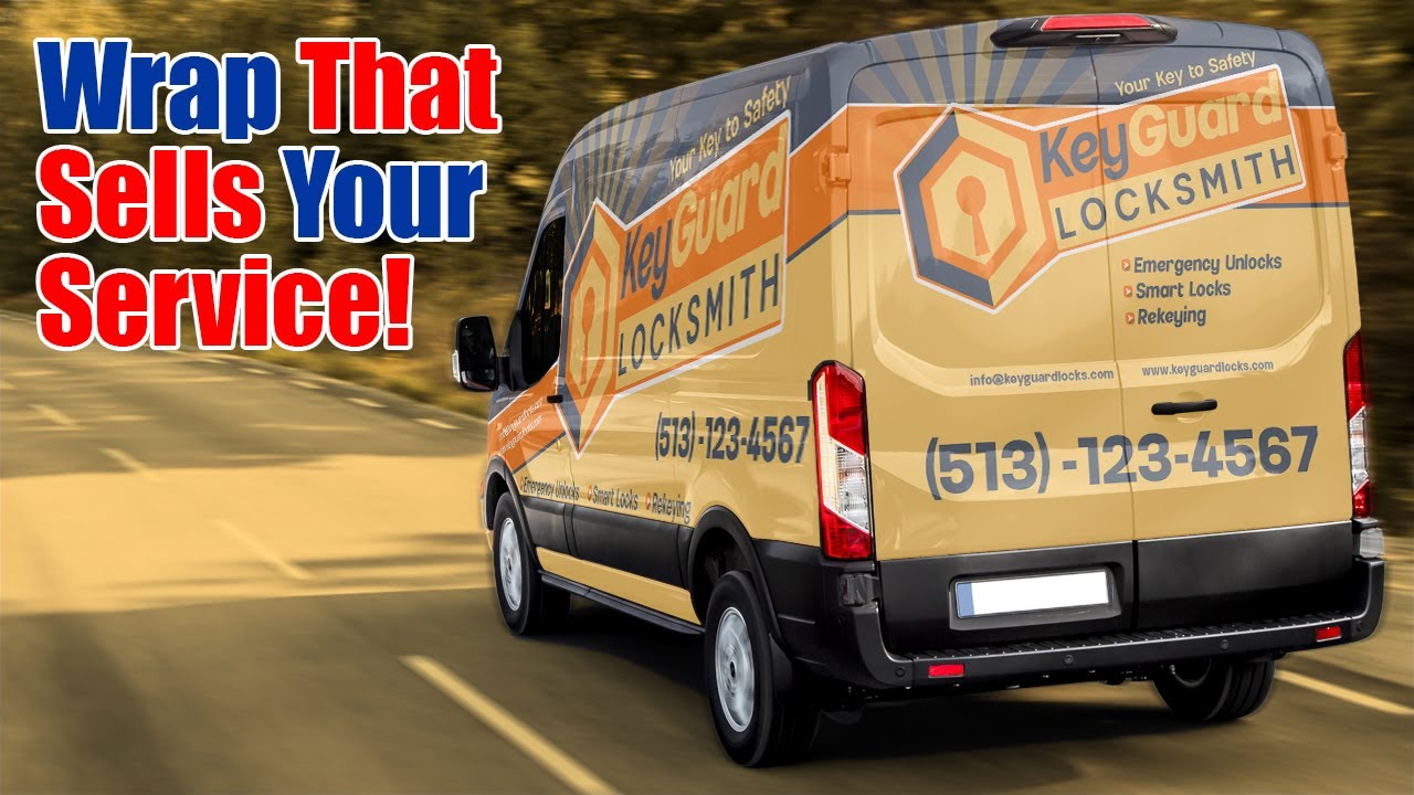 Van Wrap Design | Custom Vehicle Wrap Graphics for Business Branding - YouTube