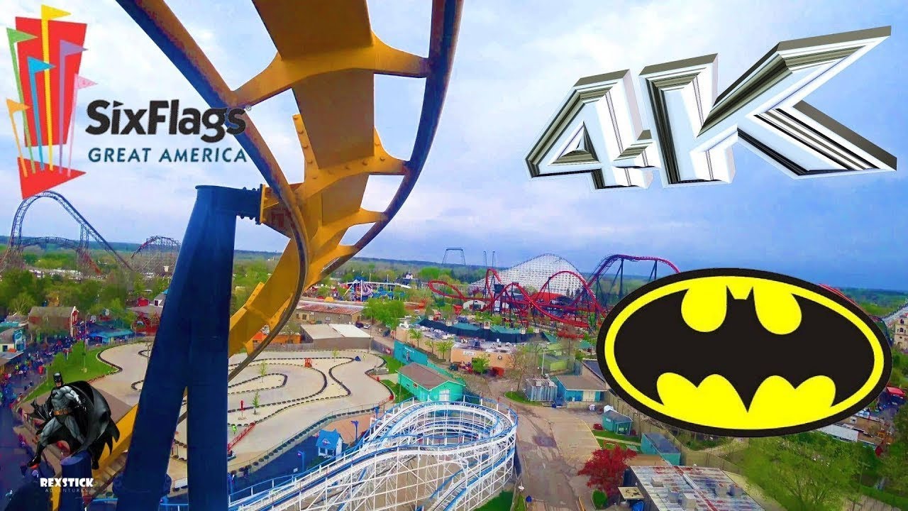 Batman The Ride Six Flags Great America - YouTube