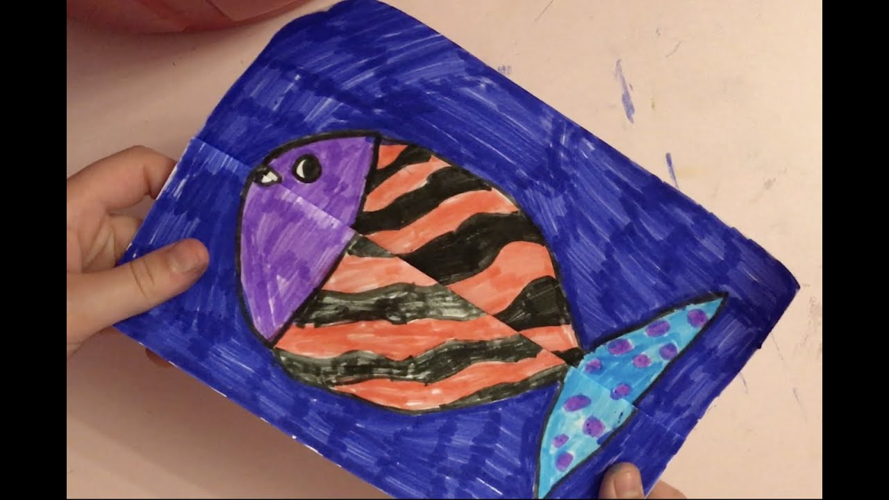 How to Create a Friendly fish or Piranha Drawing - YouTube