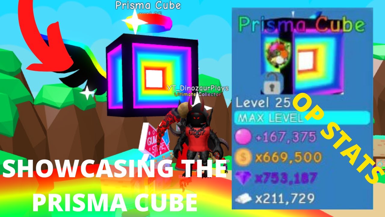 Showcasing The Prisma Cube in Roblox Bubble Gum Simulator (BGS) - YouTube