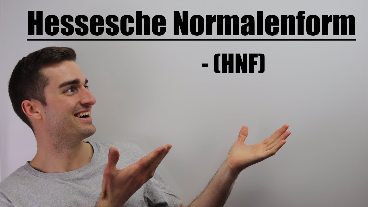 Hessesche Normalenform HNF, Abstand Punkt Ebene | Fit im Mathe-Abi ...