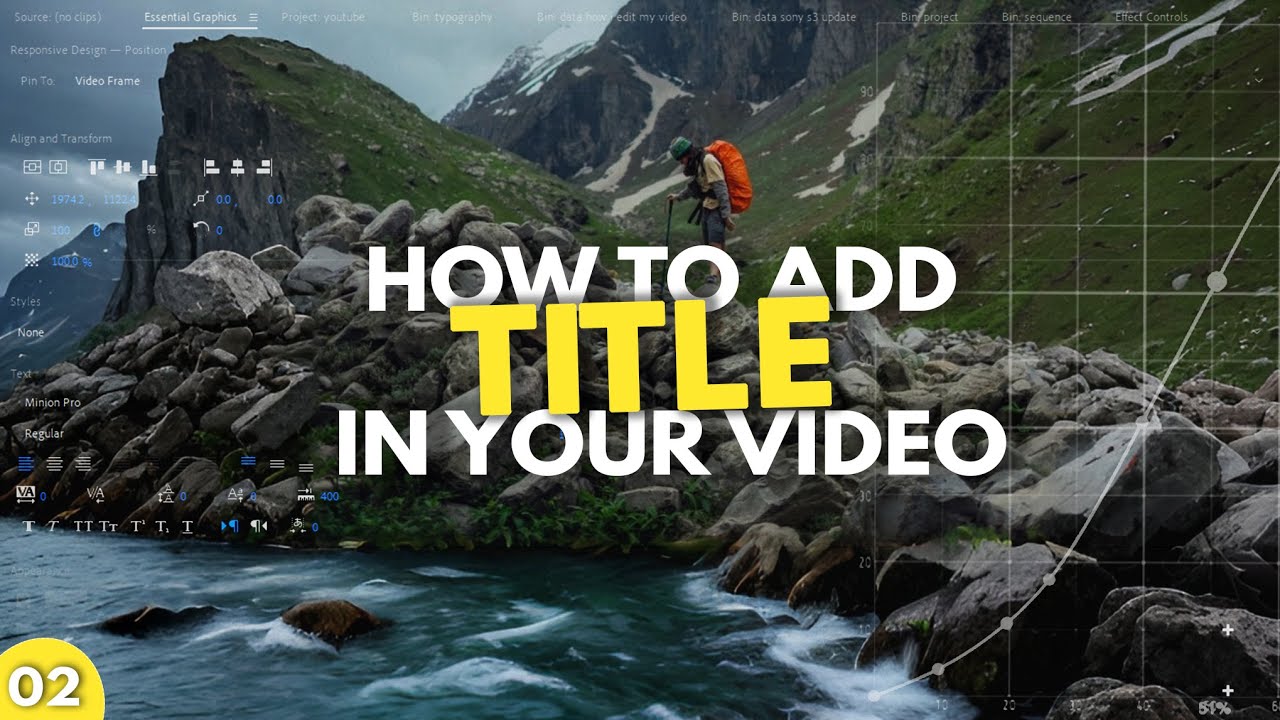 How To Add Cinematic TITLE In Your Video | Best Font For Travel Video ...