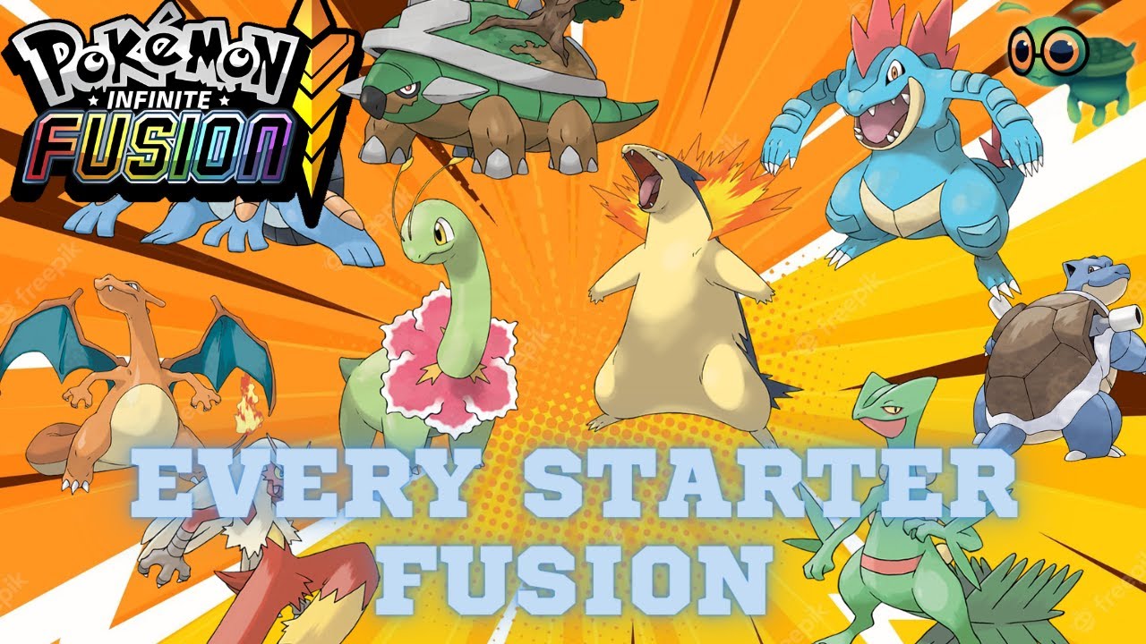 All Starter Fusions! Pokemon Infinite Fusion - YouTube