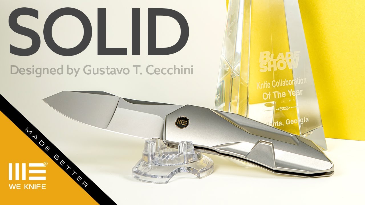 Award Winning WE Knife Solid Designed by GTC Knives - YouTube