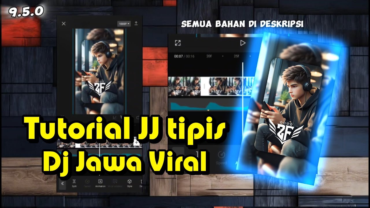 TUTORIAL JJ TIPIS CAPCUT | DJ AKU IKI ANAK LANANG - YouTube