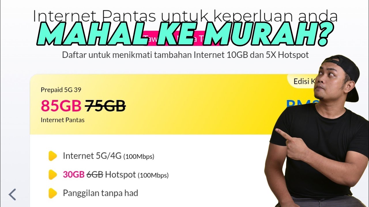 Murah Ke Mahal?-CelcomDigi Prepaid 5G 39 Edisi Kuning-85GB?-Biar Betik? - YouTube