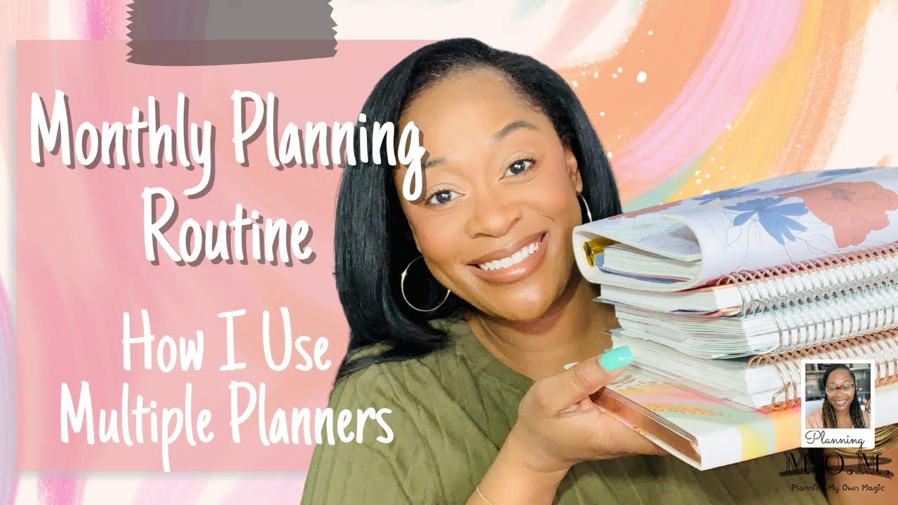 Monthly Planning Routine | How I Manage Multiple Planners 📚 - YouTube