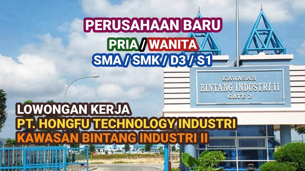 PT Hongfu Technology Industri Batam Info Lowongan Kerja Batam Hari Ini ...