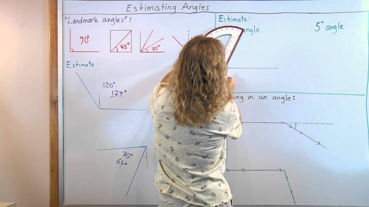 Estimating angles - YouTube