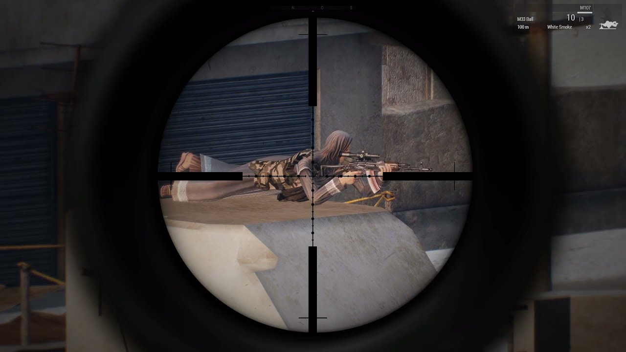 Sniper heavy hits seen through the scope - YouTube