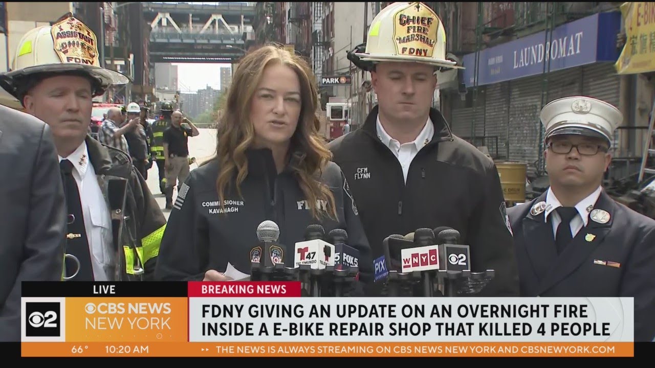 FDNY update on deadly fire at e-bike shop - YouTube