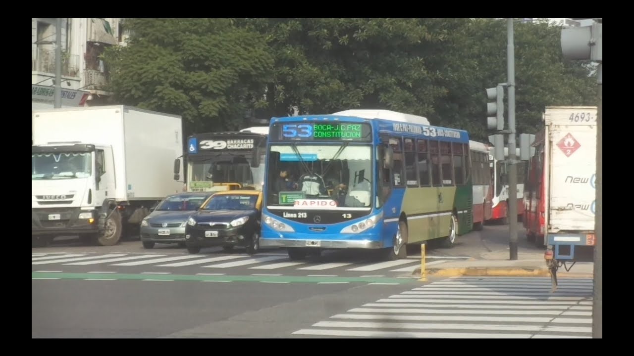 Línea 53 int. 13! (Metalpar Iguazú MB OH 1718L -SB con a/a) - YouTube