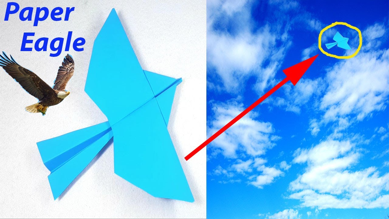 How To Make Easy Paper Eagle | How To Make Paper Plane That Flies Far ...