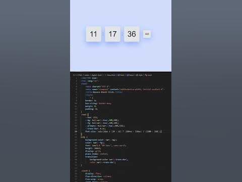 Digital clock in html #shorts #short #programming #codding #html #css #javascript # ...