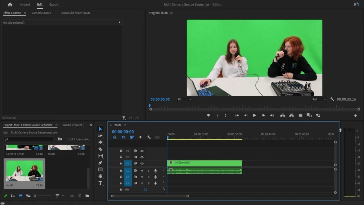 Multi Camera Source Sequence Tutorial for Adobe - YouTube