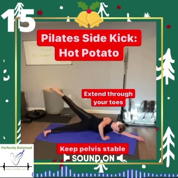 Pilates Christmas Count Up #15 "The Hot Potato" - YouTube