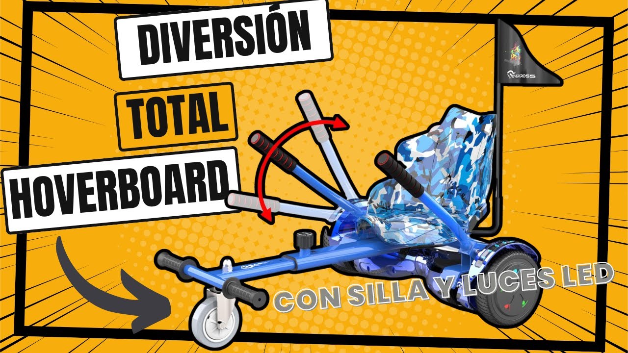 🎉 ¡El Hoverboard Que Lo Tiene Todo! 🚀 Silla, Música y Luces LED | XP9 Hoverboard - YouTube